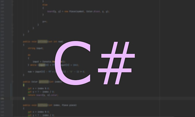 Programm console aplications in c sharp by Maurin219 | Fiverr