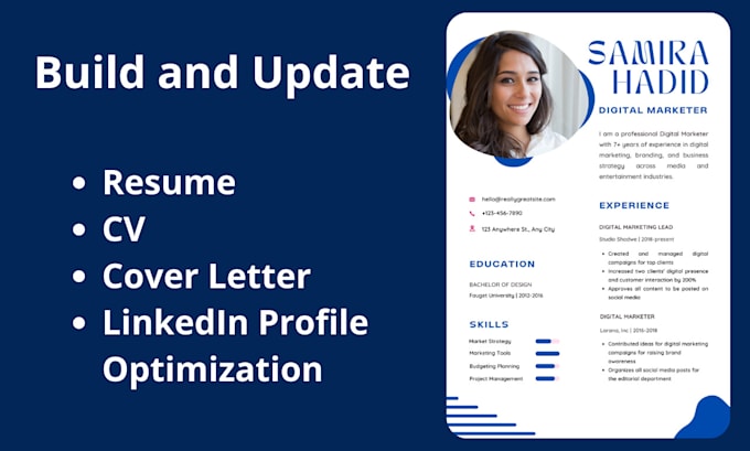 Design and update your resume, create cv and linkedin by Asifa110 | Fiverr