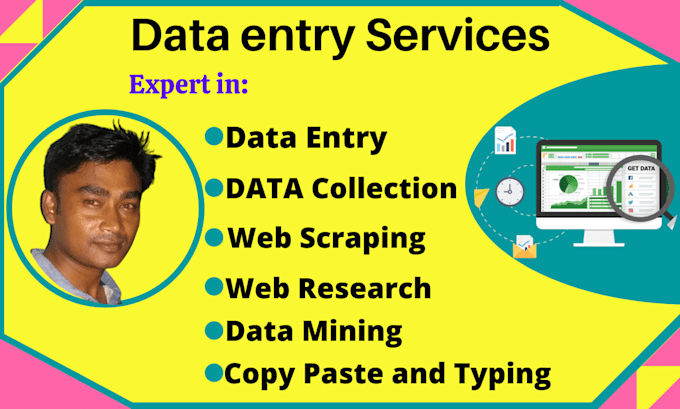 Data entry, data mining, web scraping, copy paste,email list, web research by Shyam250485 | Fiverr