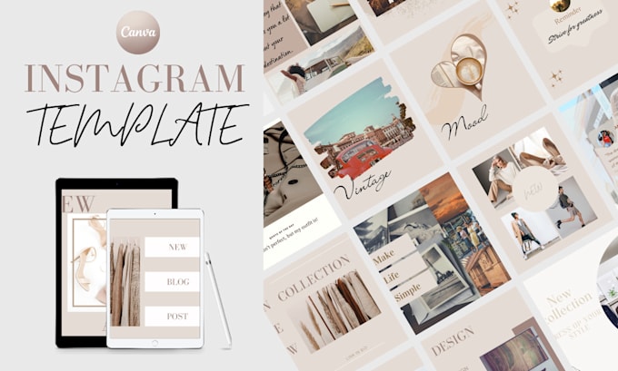 Create canva social media template for a professional feed by ...