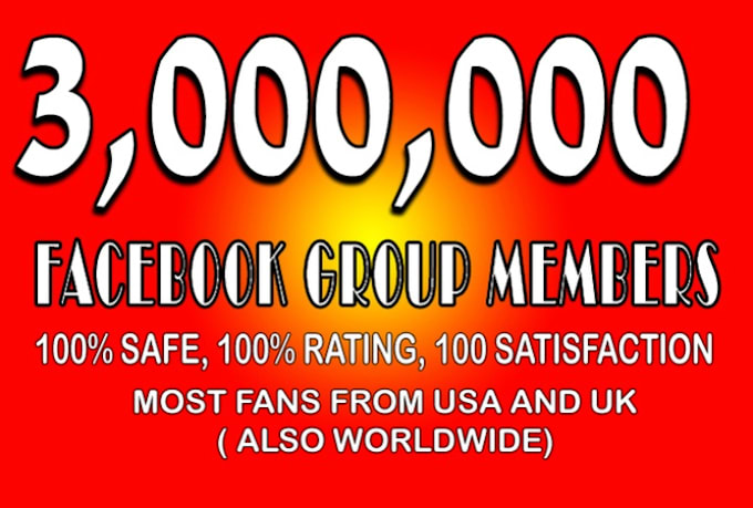 Promote link 3,000,000 real facebook members by Nadini | Fiverr