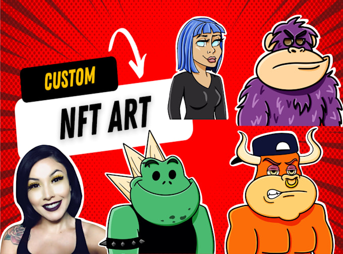 Create your own custom nft art collection by Lilym22 | Fiverr
