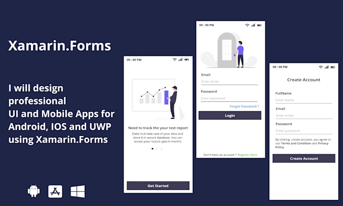 Design Cross Platform Mobile App Using Xamarin Forms By Itsali03 Fiverr