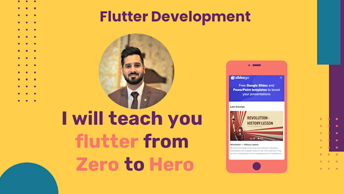 Teach you to flutter from zero to hero by Mjawad36 | Fiverr