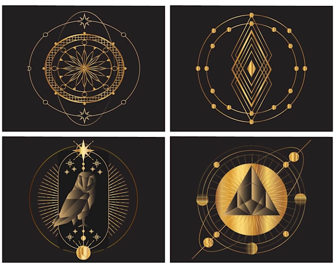 Design a unique sacred geometry logo by Accha_designer | Fiverr