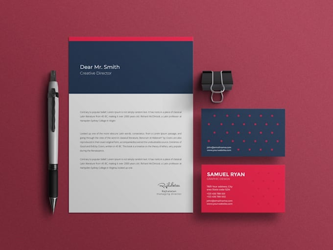 Design unique letter head and business card by Muneernabi | Fiverr