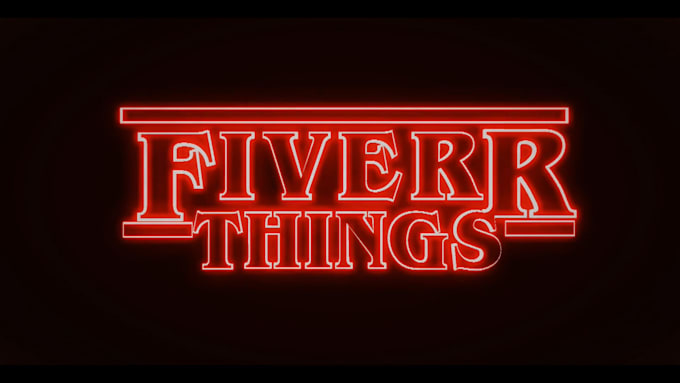 Create a custom stranger things style intro for you by Mixedtheory | Fiverr