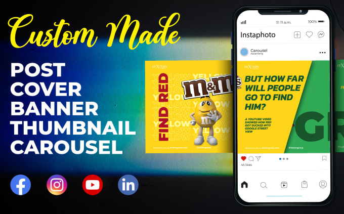 Create social media posts for your instagram, linkedin by ... Create social media posts for your instagram, linkedin by ...
