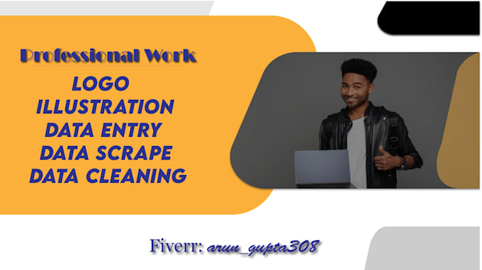 Data entry, typing, logo, banner, pamphlet, visiting card, illustration ...