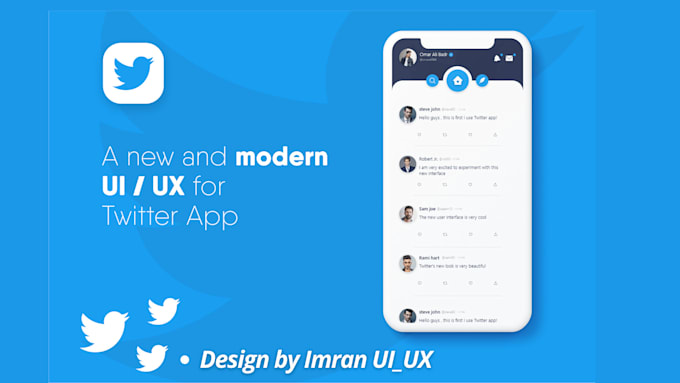 Design twitter app ui ux screens design using figma by Imran_uiux | Fiverr