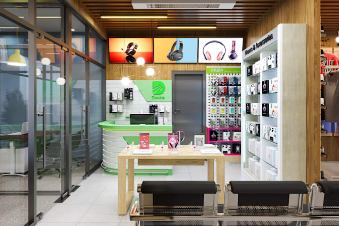 Design 3d interior render for your office and retail space by ...