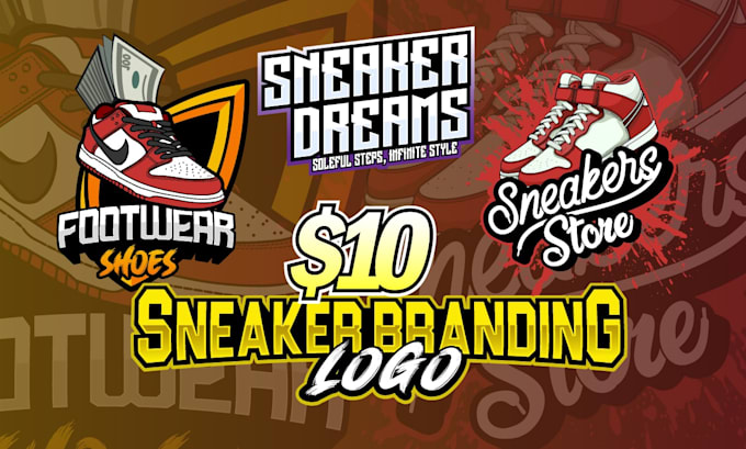 Design a premium shoe brand or a sneaker store and a shoe vector logo ...