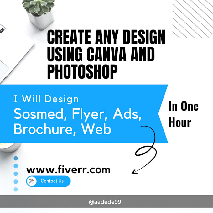 Create any design sosmed, flyer, ads, brochure, web in canva pro and ...