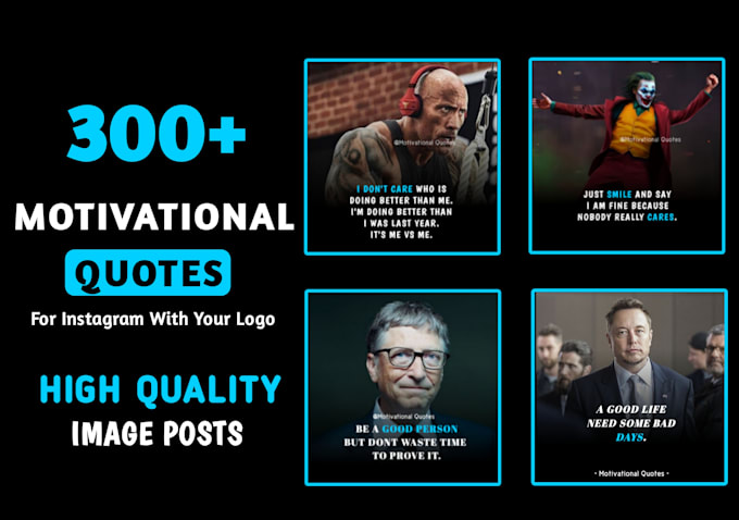 300 motivational success quotes for instagram by Mheshdhaked | Fiverr