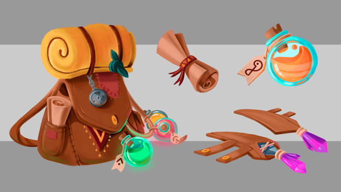 Create your game props and weapons by Emilyskeltonart | Fiverr