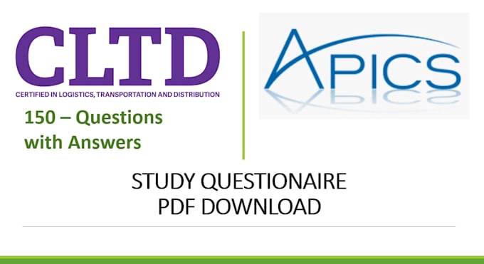 Send you apics cltd questionnaire with answers by Olimnel | Fiverr