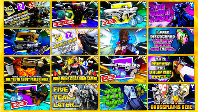 Create a destiny 2 thumbnail for your video by Gickgraphics | Fiverr