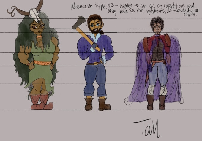 Create a character model sheet by Leilalash | Fiverr