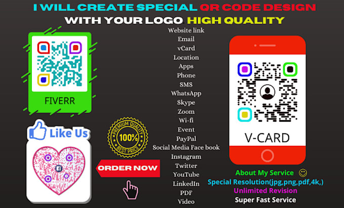 Custom qr code design and qr code generator for you by Luckydesigner8 ...