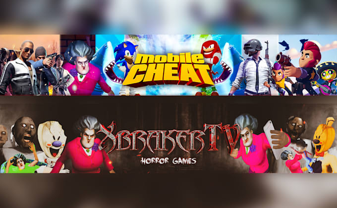 Create youtube gaming channel cover by Designndon | Fiverr