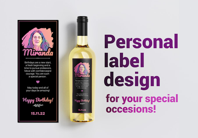 Design a personal ready for print label for your bottle by Keren_or ...