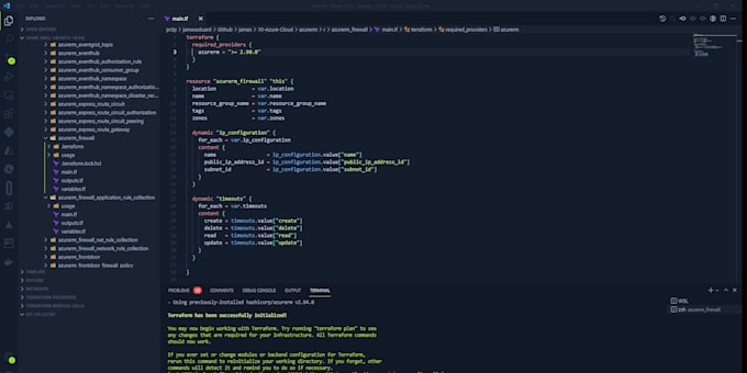 Do azure cloud infrastructure provisioning with terraform by Jaggtech | Fiverr