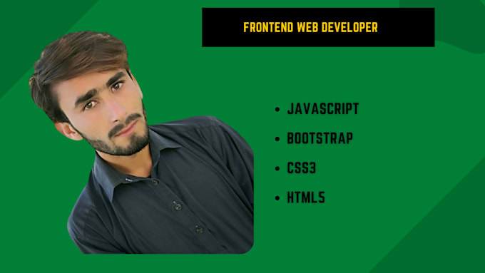 Be your front end web developer in html5,css3,js bootstrap by ...