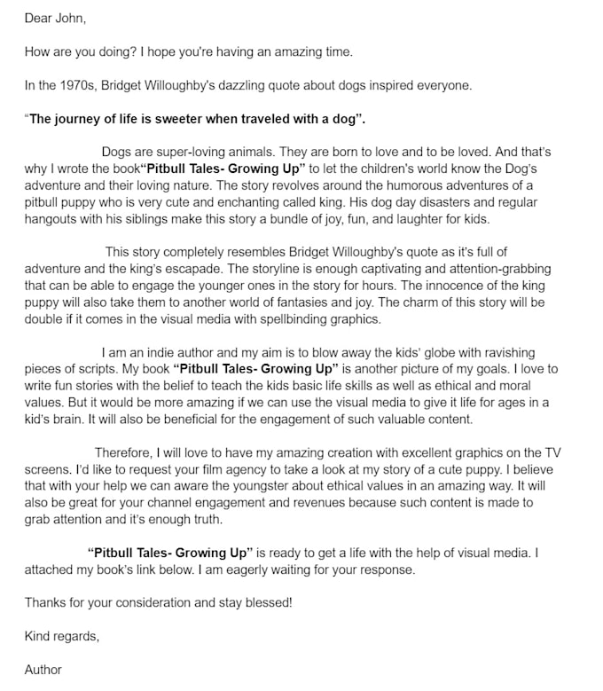 Critique, edit or write a premium query letter, book proposal for you ...