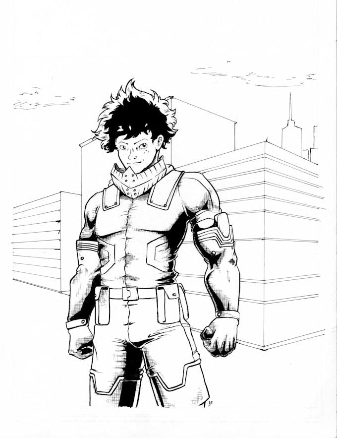 Draw a clean ink piece by hand by Eeobeso | Fiverr