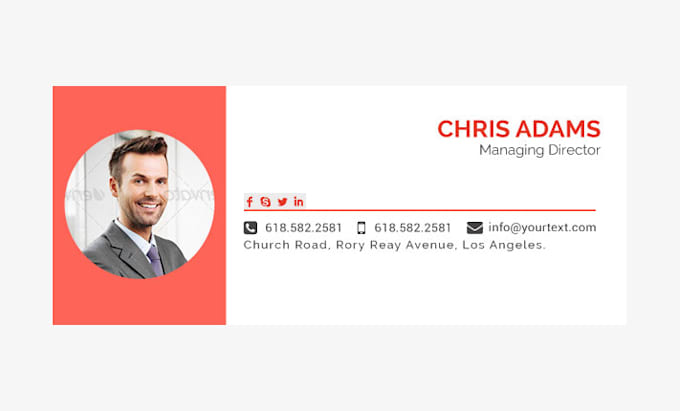 Create a custom html email signature by Kamruzzaman198 | Fiverr
