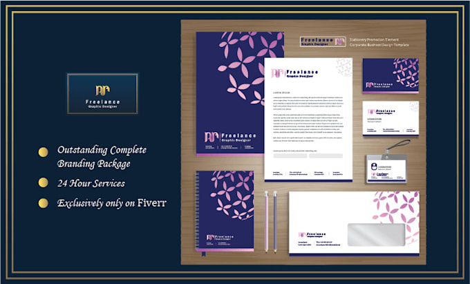 Design outstanding complete branding package by Nrdraws | Fiverr