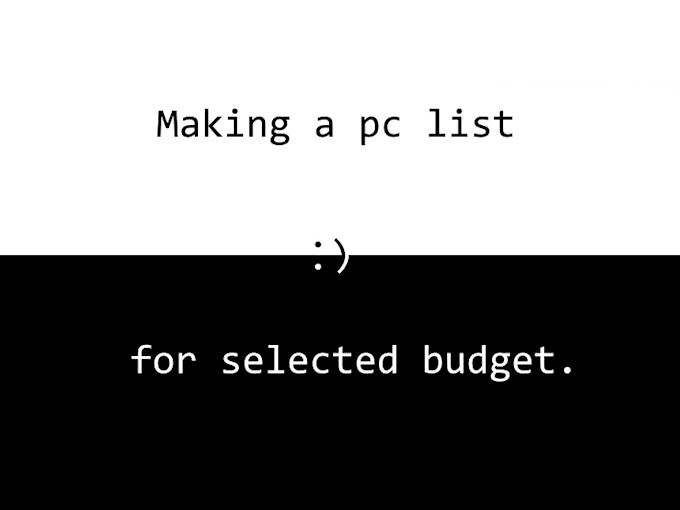 Make a custom pc list for your budget by Szamerik | Fiverr