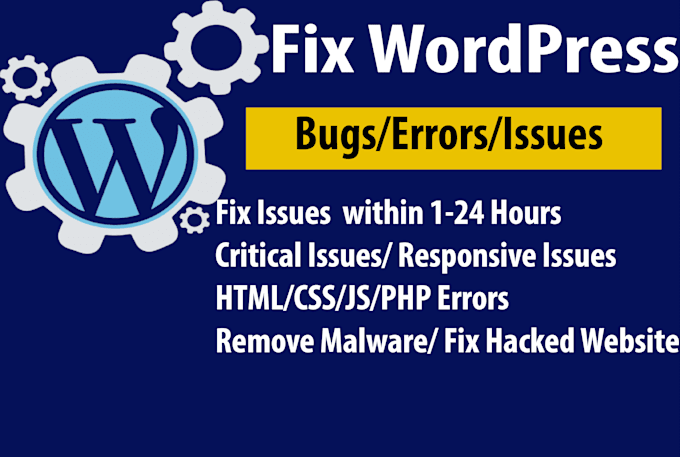 Fix Wordpress Php Errors Issues And Customization By Cms Tech Fiverr