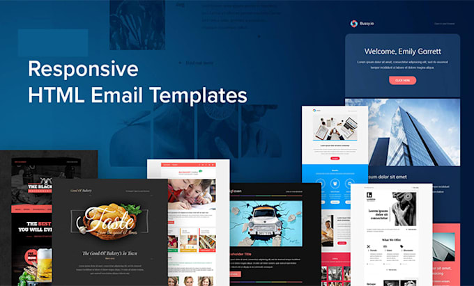 Create professional html email template or newsletter by Ecommcreator ...