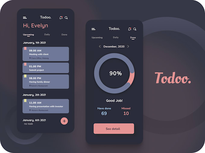 Design high quality uiux designs for mobile apps by Funillateam | Fiverr