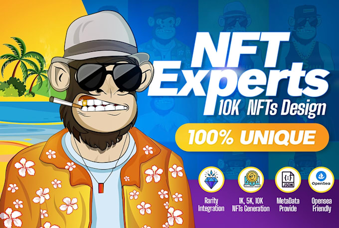 Design quality, nfts collection for opensea in 1k, 5k, 10k by Nft ...