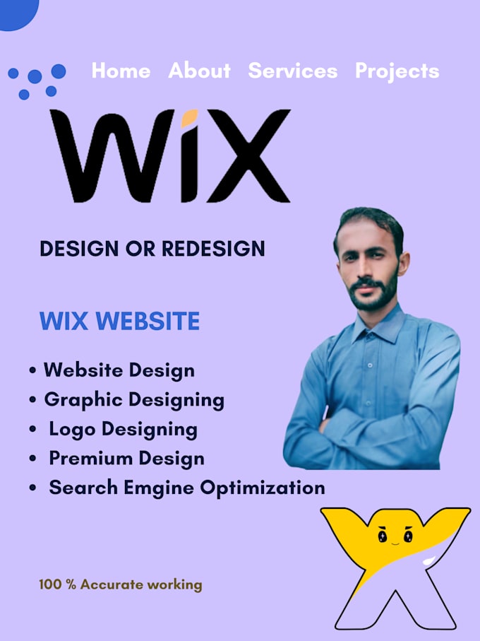 Design wix portfolio and wix design or redesign by Amjidhussain714 | Fiverr