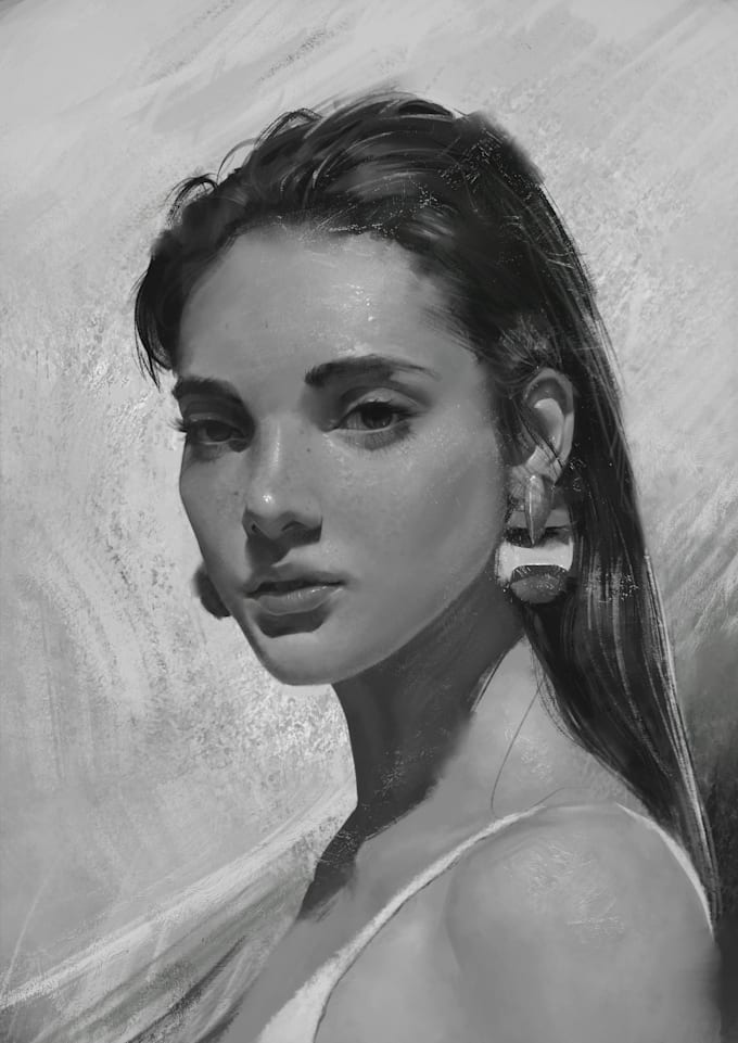 Draw realistic digital portraits by Metalmlart | Fiverr