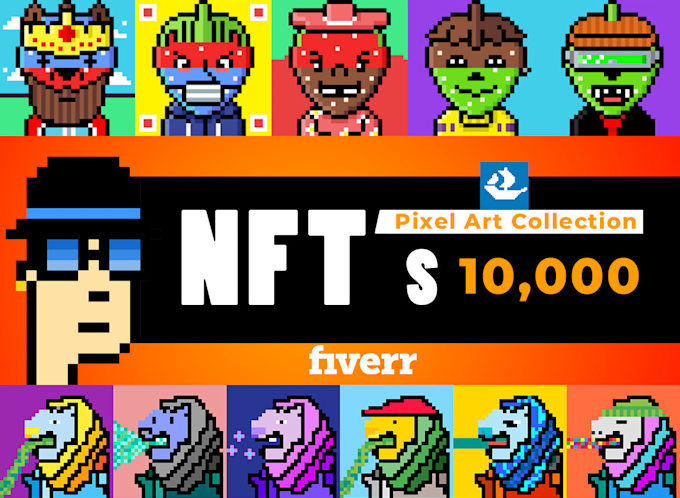 Make cryptopunk and other pixel art for your nft collection by Joefrancis2 | Fiverr