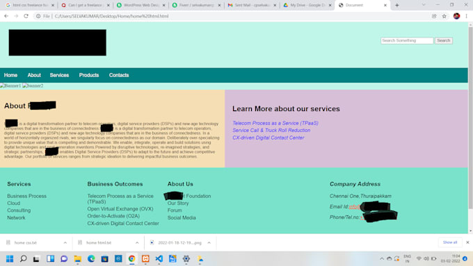 Do responsive page with html,css and java script by Selvakumarcp | Fiverr