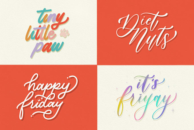 Create a logo with unique hand lettering by Zsasakaslavska | Fiverr