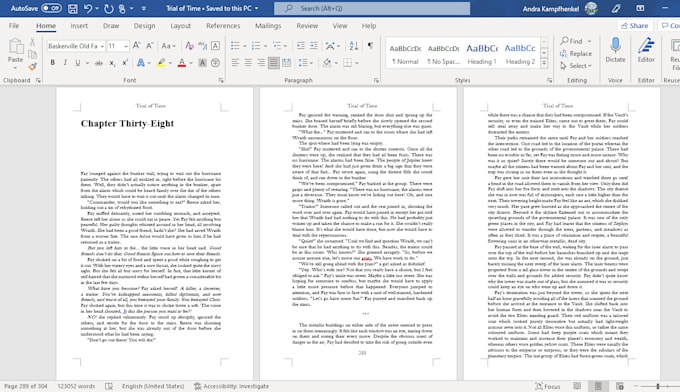 Full fiction book format by Andra_k01 | Fiverr