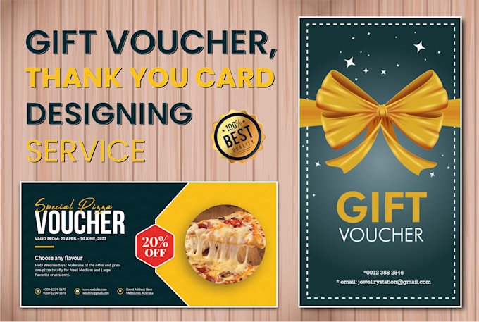 Design creative gift card, amazon voucher, loyalty card, certificates ...
