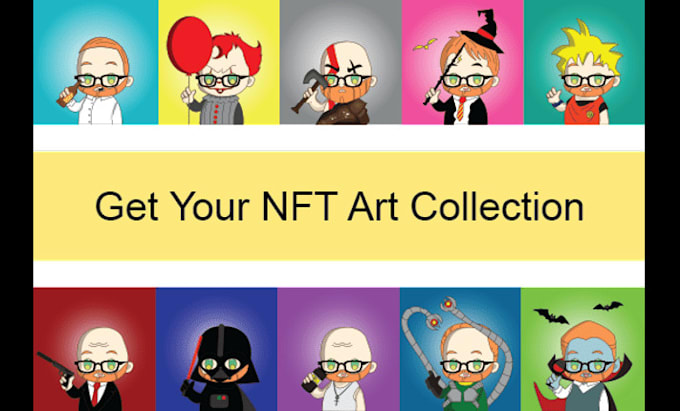 Draw your nft art collection by Chery_artworks | Fiverr