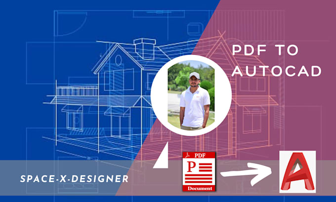Convert pdf into autocad, cad, dwg by Space_x_design | Fiverr