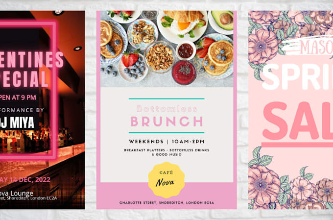 Design a unique professional poster ad or flyer advertisement for an ...