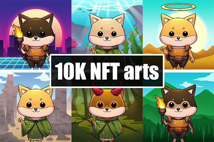 Draw nft art collection by Nyubonyubo | Fiverr