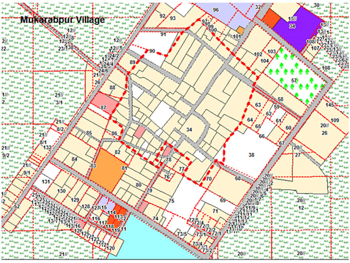 Do gis mapping, georeferencing ,map digitize and create gis shapefile in arcgis by ...