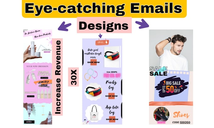 Design eye catching emails for email marketing by Gurkhaemails | Fiverr