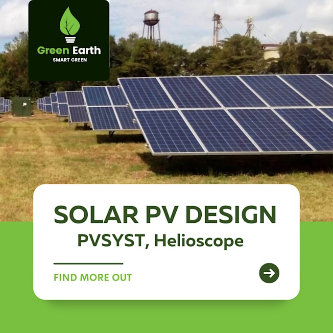 Design solar pv system on pvsyst and helioscope by Ikdesign12 | Fiverr